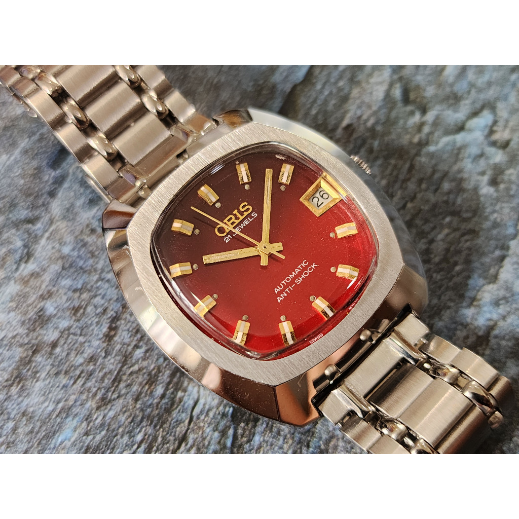นาฬิกา vintage Oris automatic เรือนสแตนเลส สภาพสวยมาก เดินปกติ | Shopee Thailand