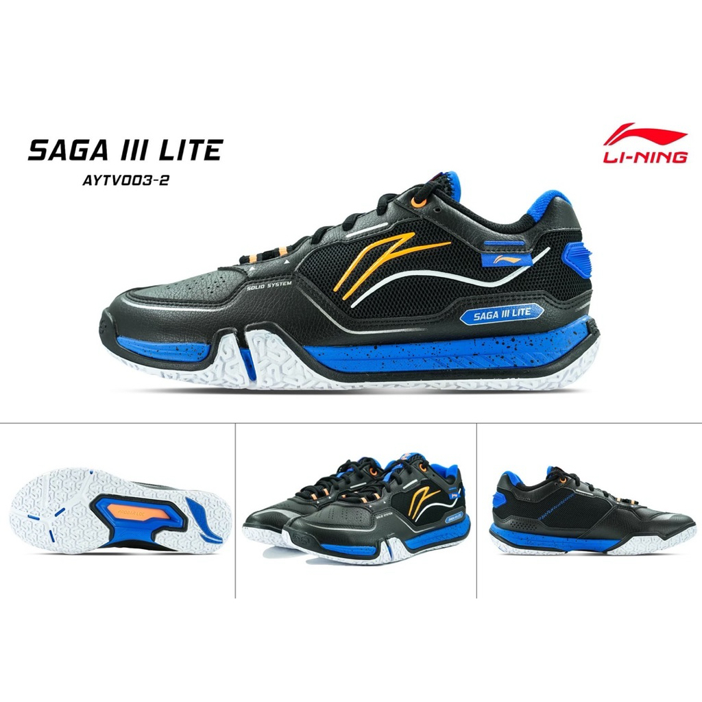 รองเท้าแบดมินตัน LINING รุ่นSAGA III LITE (มีบริการส่งด่วน) | Shopee ...