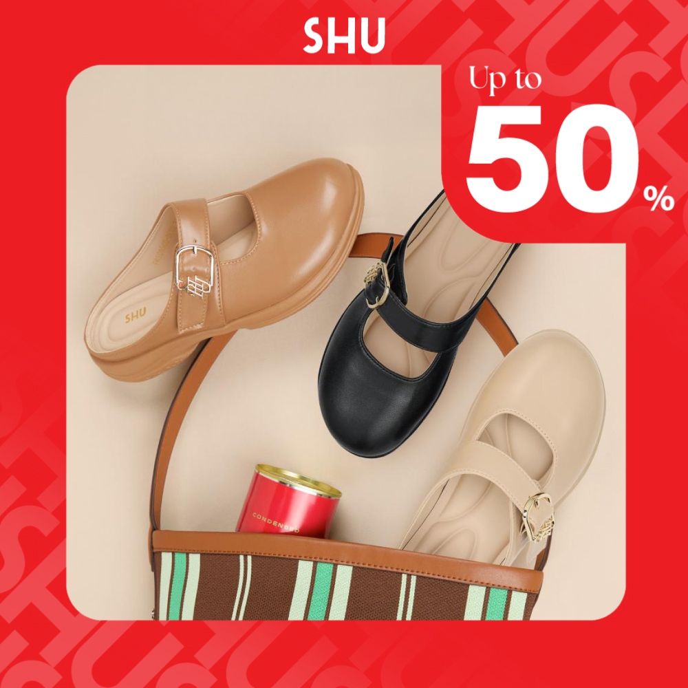SHU COMFORT MARY JANE SIGNET BELT รองเท้า | Shopee Thailand