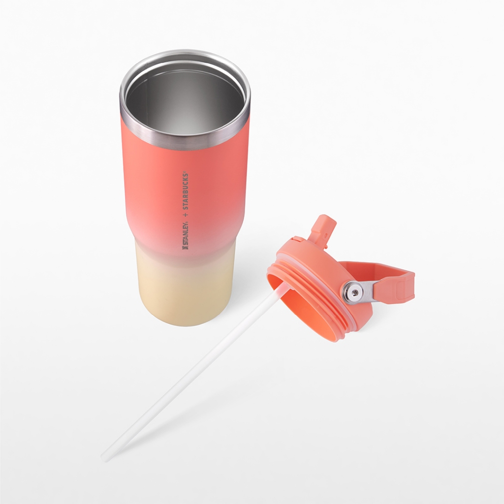 Starbucks Stainless Steel Orange & Yellow STANLEY Cold Cup 30oz. ทัมเบล ...