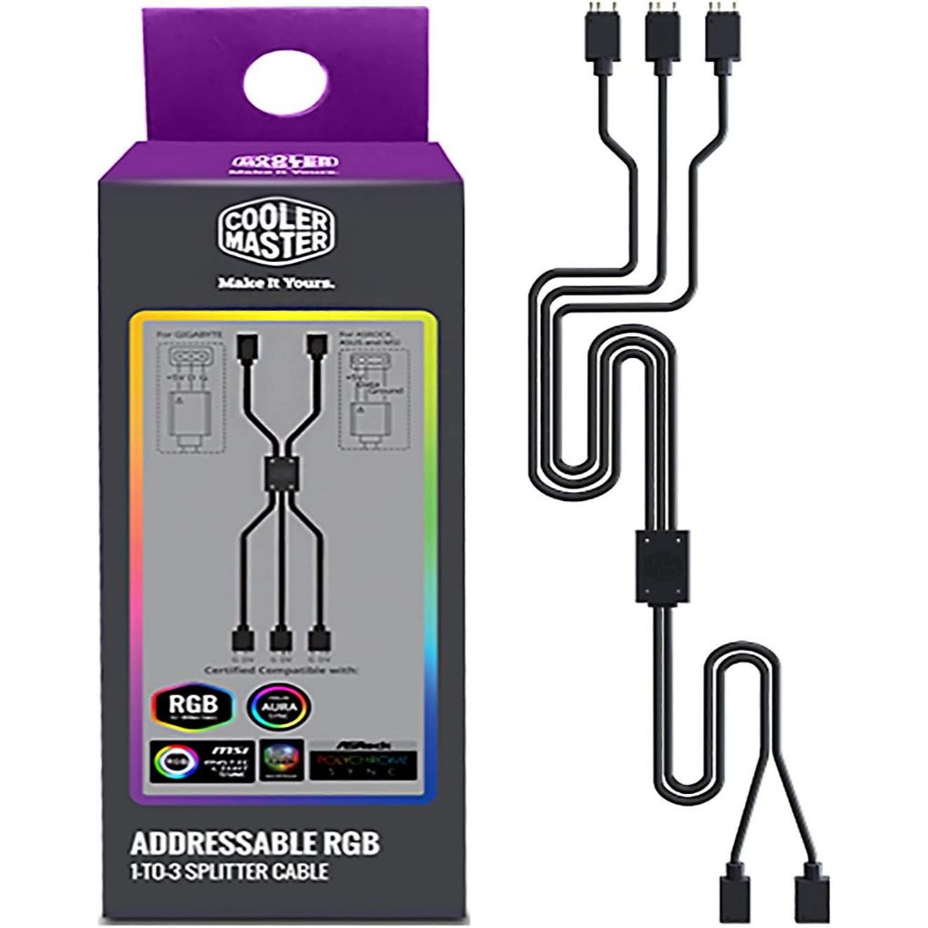 COOLER MASTER 1-TO-3 SPLITTER CABLE A-RGB (MFX-AWHN-3NNN1-R1) | Shopee ...