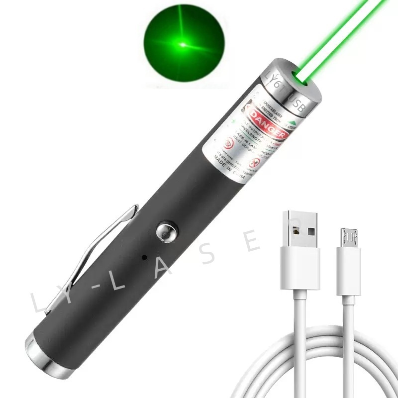 MiNi Green Laser Pointer เลเซอร์ พกพา ชาร์จบ้านได้ / USB ได้ ลำแสงสี ...