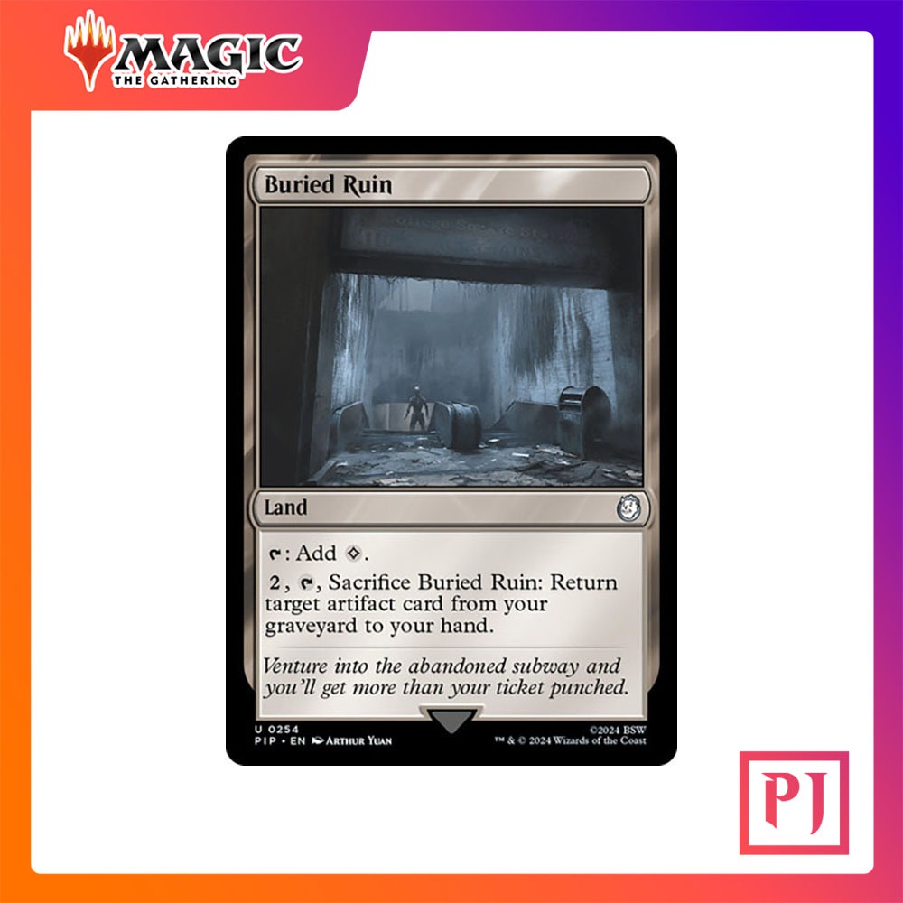 [MTG] Buried Ruin [PIP] [LAND] [UNCOM] [NORMAL] [ENG] (การ์ดเมจิค ...