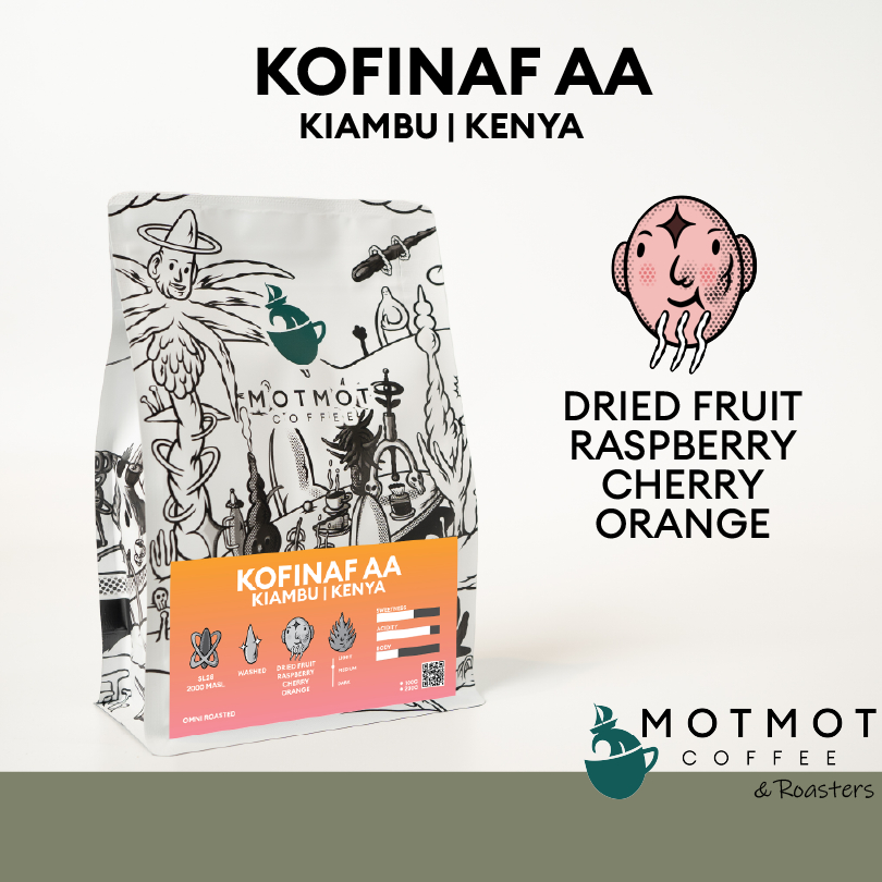 Kenya Kofinaf Kiambu AA (Washed) | เมล็ดกาแฟคั่ว เคนย่า MOTMOT COFFEE ...
