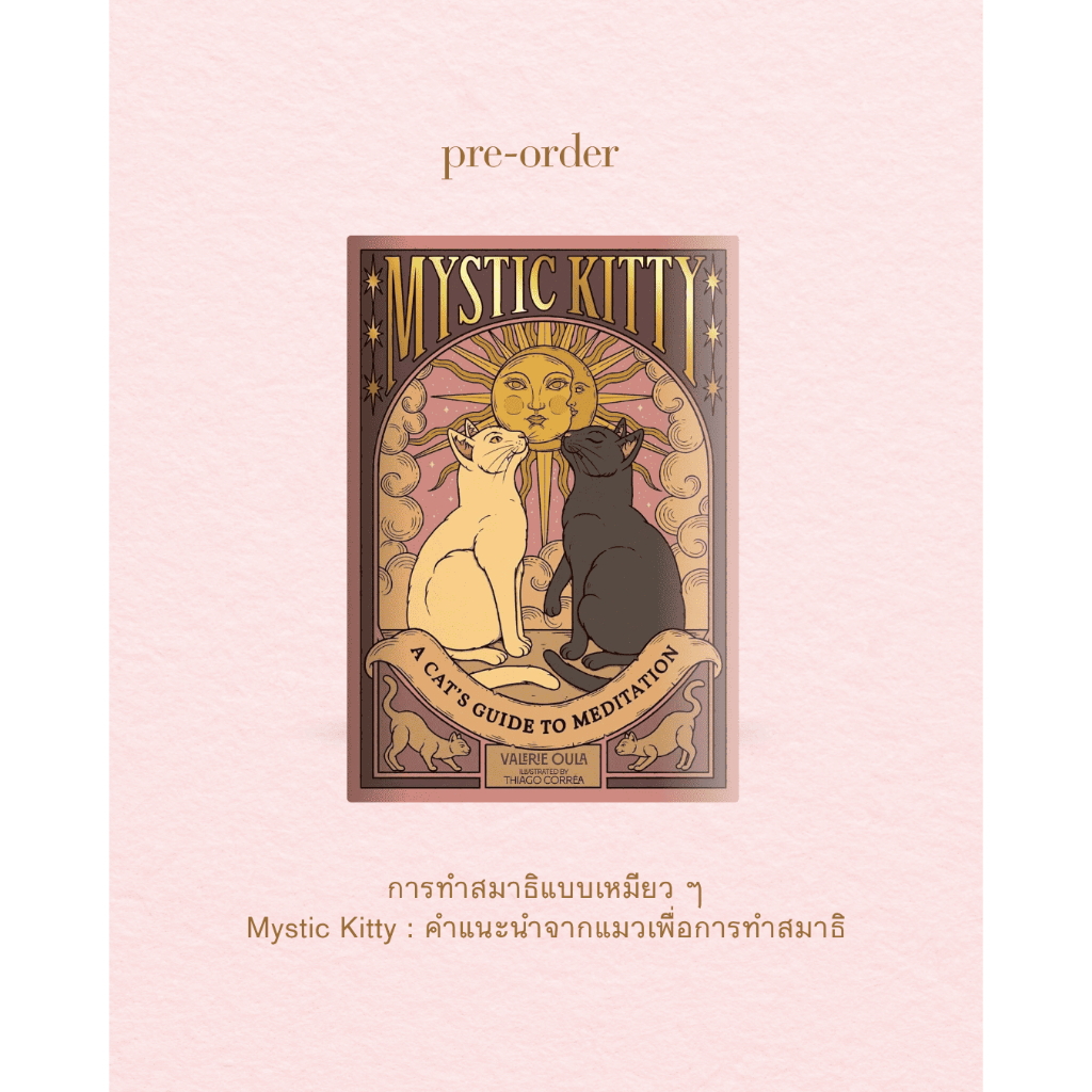 Pre-Order หนังสือ Mystic Kitty : คำแนะนำจากแมวเพื่อการทำสมาธิ พร้อมห่อ ...