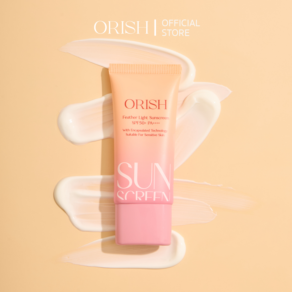 ครีมกันแดด ORISH Feather Light SPF50 PA ++++ | Shopee Thailand