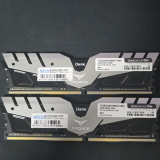 มือสอง TEAMGROUP TEAM T-Force DARK DDR4 2400 8GB(4Gx2) Gray | Shopee ...