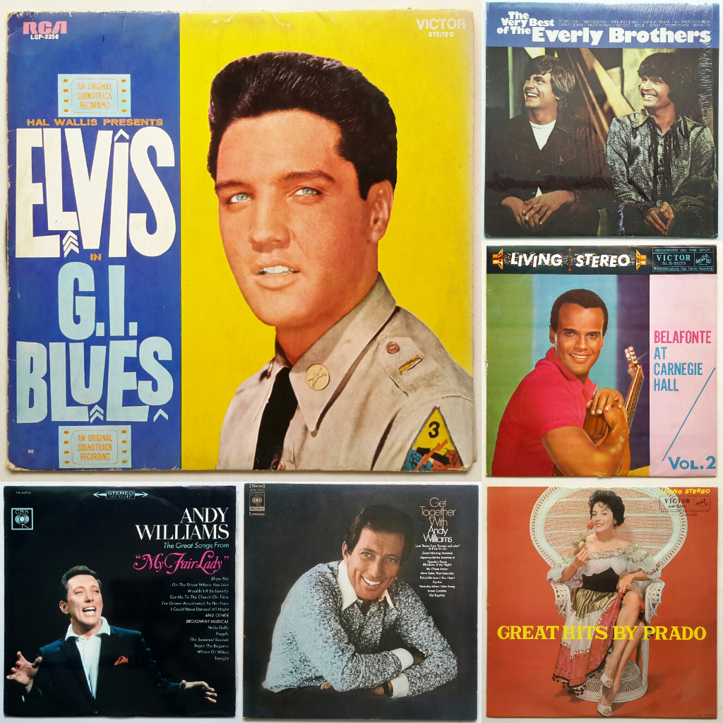 แผ่นเสียง เพลงสากล Oldies 60’s & 70’s, 12” LP Vinyl – Elvis Presley ...