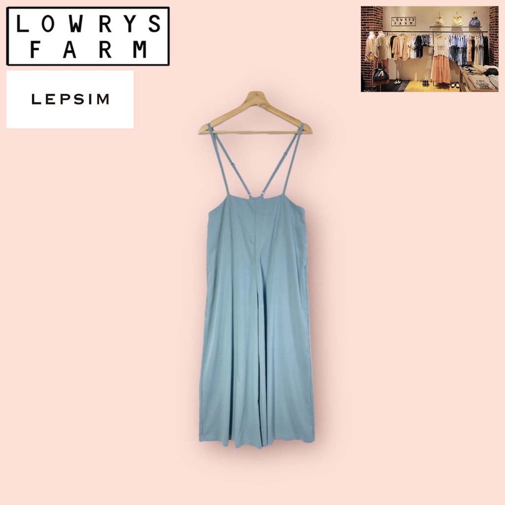 เอี๊ยม Lepsim by Lowry's farm ผ้าคอตต้อนผสมโพลี ไซด์ - M อกFree สะโพก32-36 สะโพก44 ยาว51 นิ้ว ...