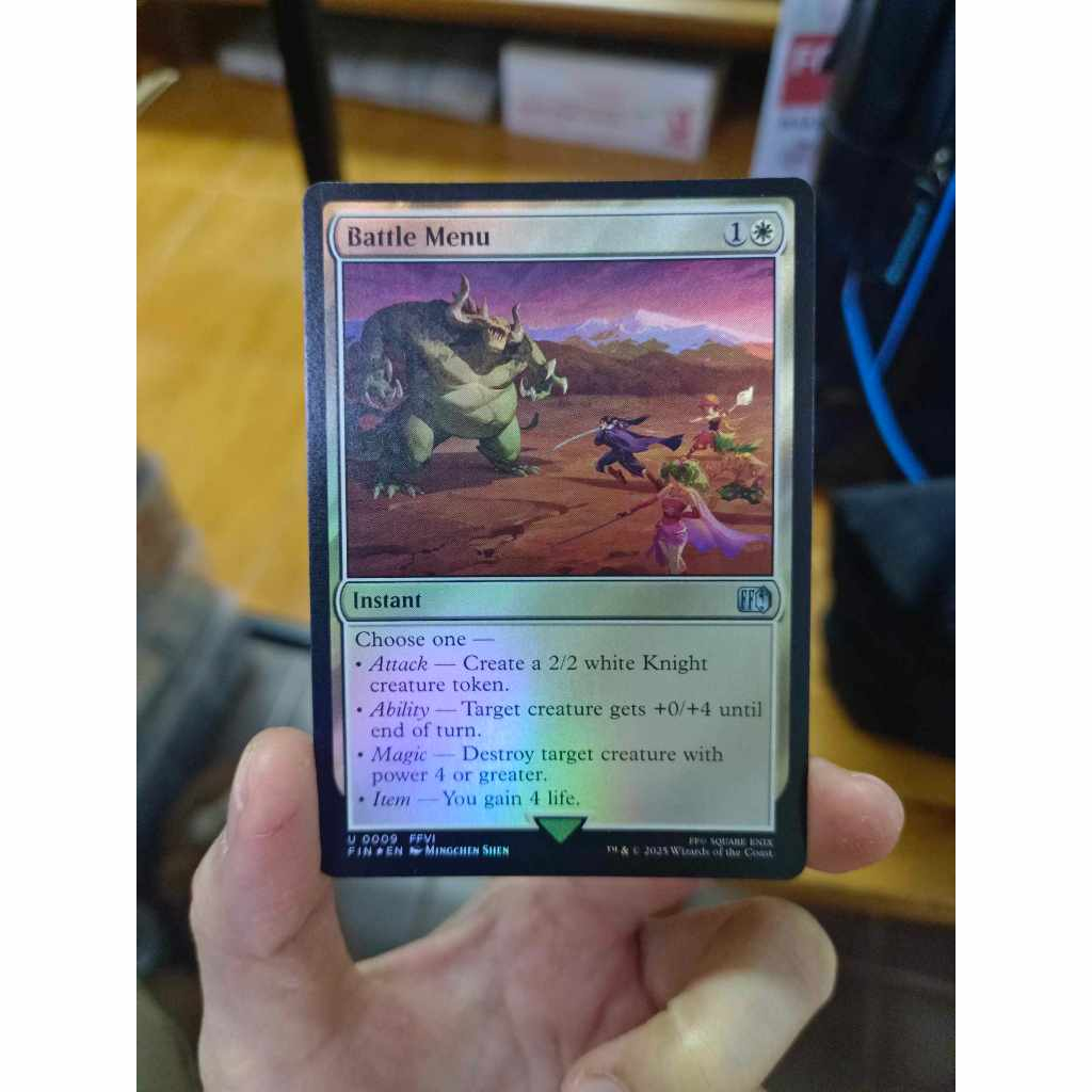 [MTG] Battle Menu Final Fantasy [Foil] [Uncommon] | Shopee Thailand