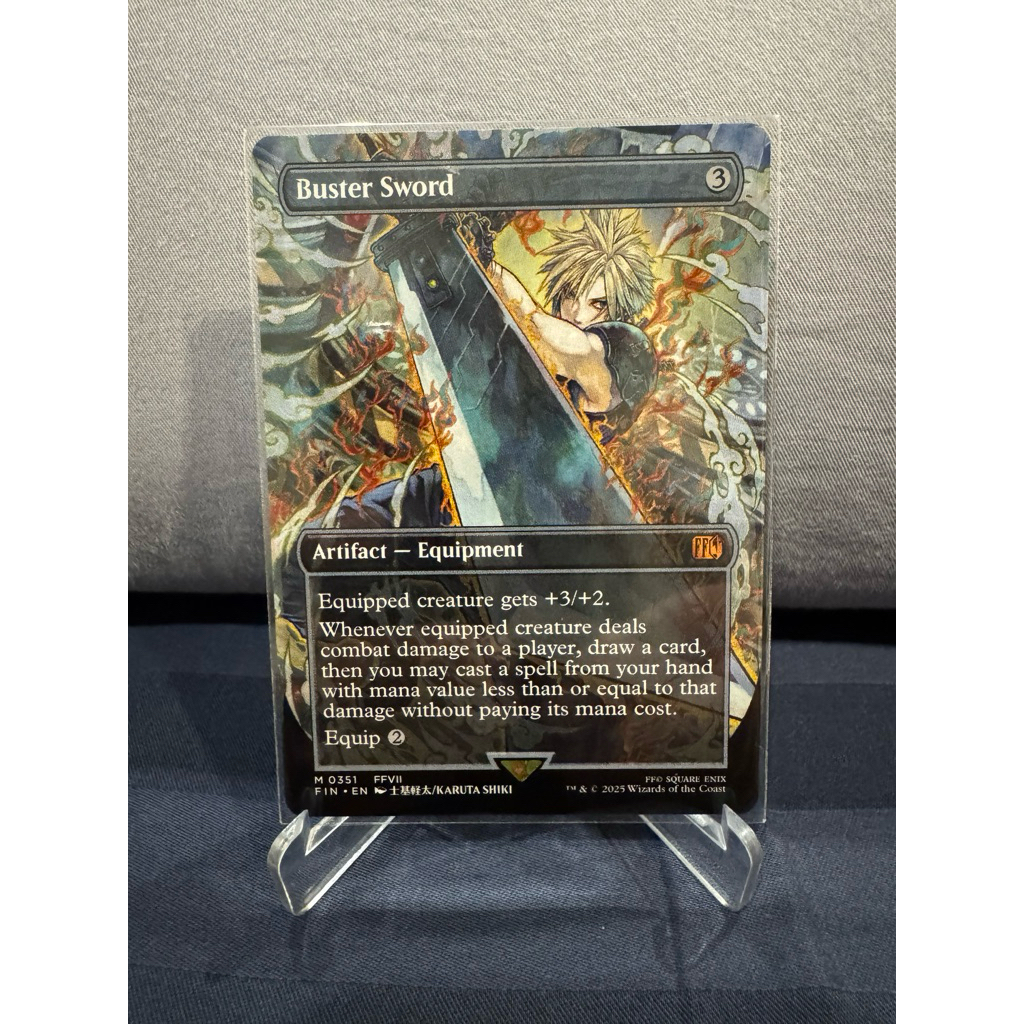 MTG Final Fantasy Variants: Buster Sword (0351 - Borderless) | Shopee ...