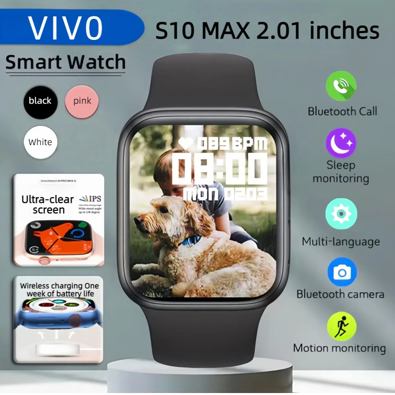 [NEW] ViV0 SmartWatch S10 pro max สมาร์ทวอทช์ Bluetooth มี GPS NFC ใน ...