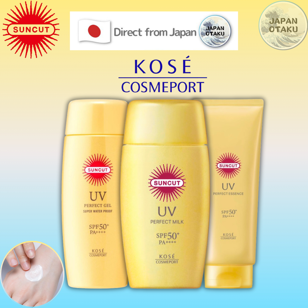 Kose Cosmeport Suncut Protect Perfect UV Gel / UV Essence / UV Milk SPF 50+ PA ++++ / Waterproof ...