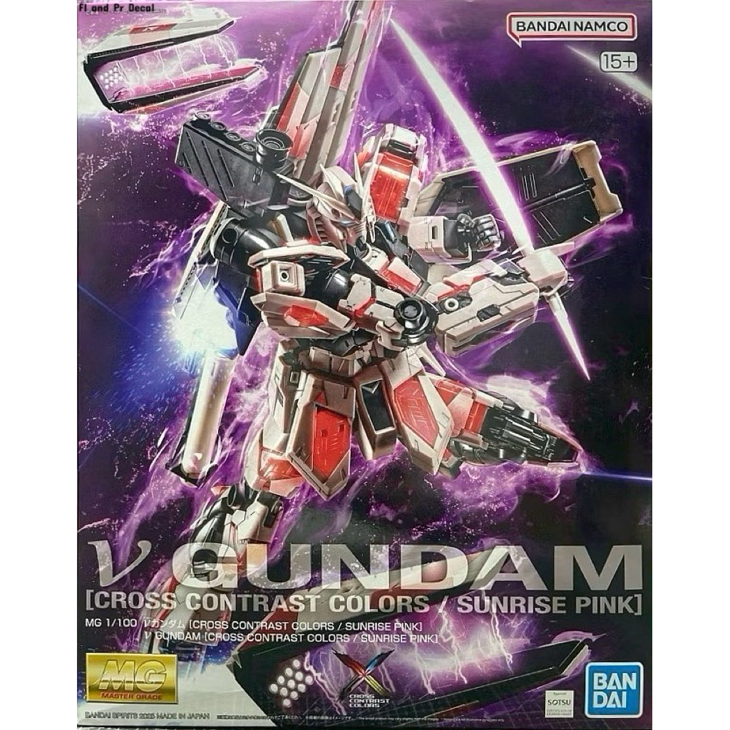 Mg 1/100 Nu Gundam Ver Ka Cross Contrast Colors Sunrise Pink | Shopee ...