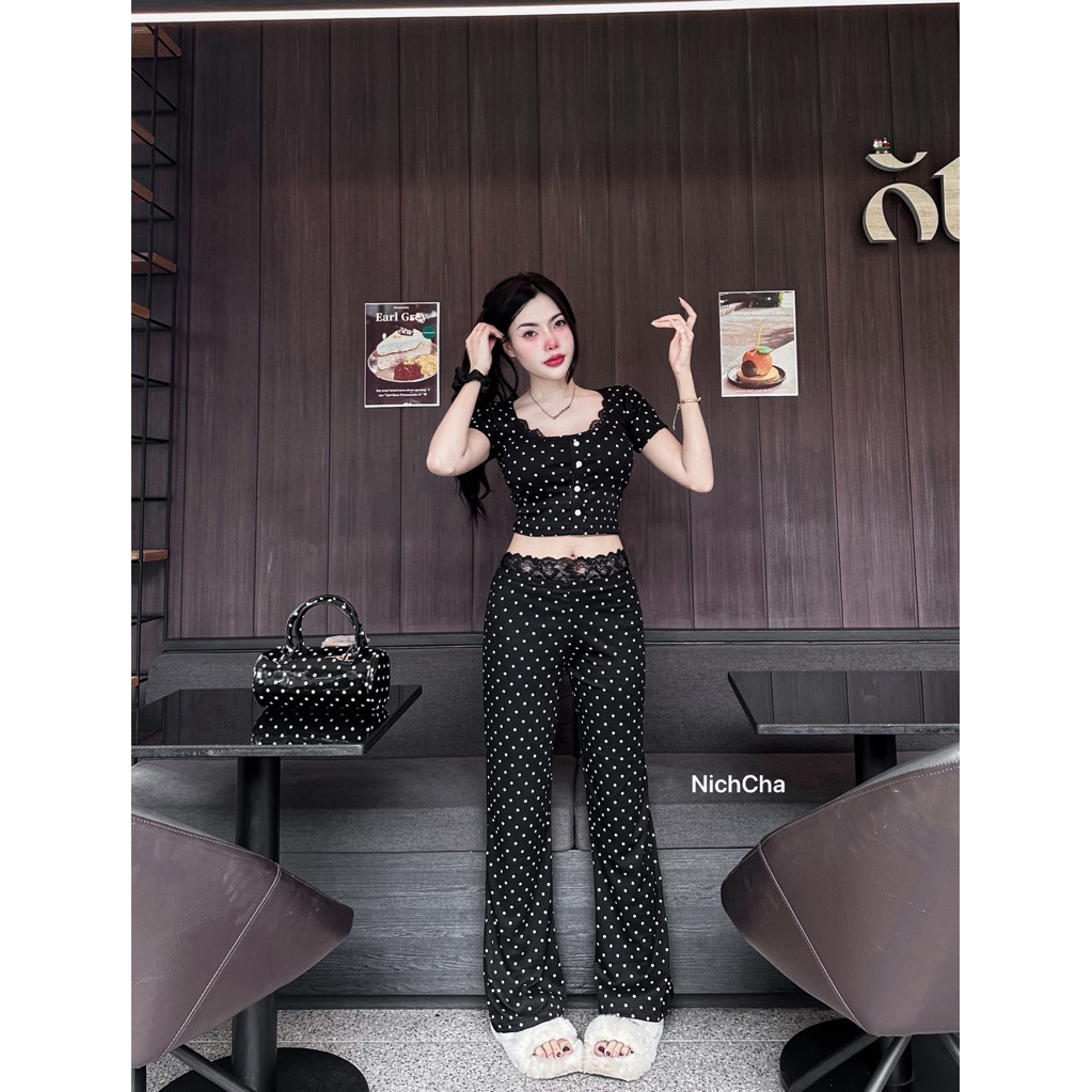 Phapassz - เซท2ชิ้น ผ้านำเข้าดีมาก แพตเทิร์นเป๊ะ สายคาเฟ่ เหมาะมากๆเลยค่ะรุ่นนี้ #Nicha | Shopee ...