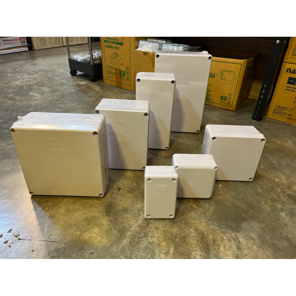 Nanoกล่องกันน้ำพลาสติก/บ็อกกันน้ำ/บ็อกแยกสาย/บ็อกพักสาย/Junctionboxขนาด2x4,4x4,5x10,6x6,6x8,8x8 ...
