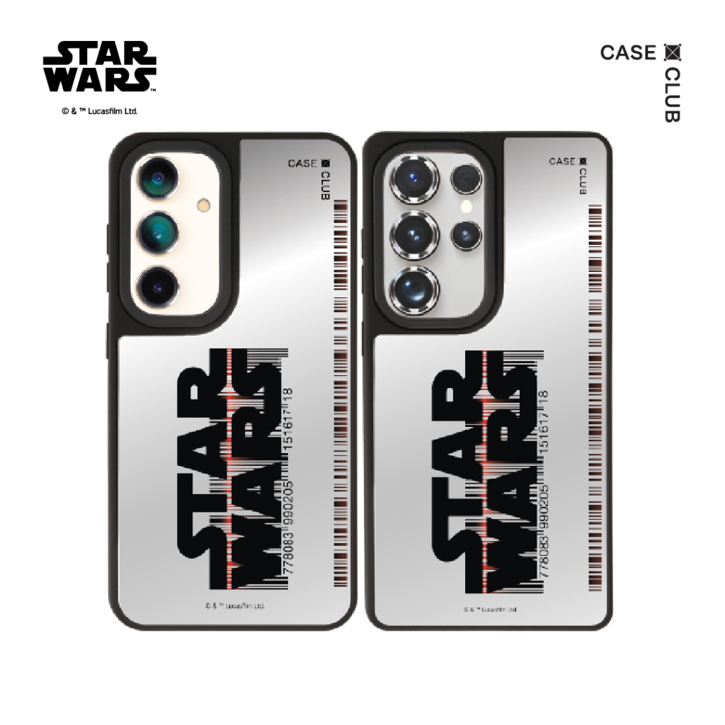CaseClub เคส ซัมซุง เคส Samsung เคส กระจก ลาย Star Wars Barcode Logo ...