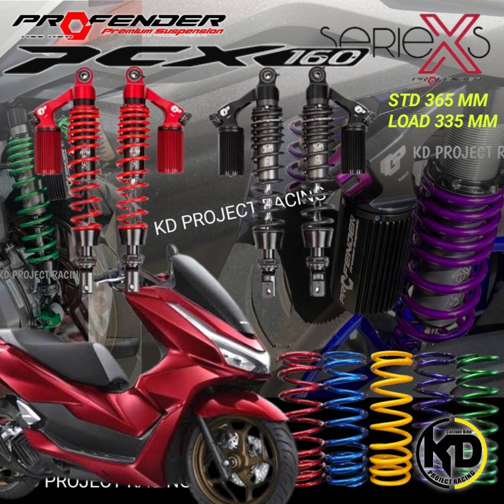 โช๊คหลัง Profender X series Honda PCX160 (365mm) (335mm โหลด)2020-2025 | Shopee Thailand