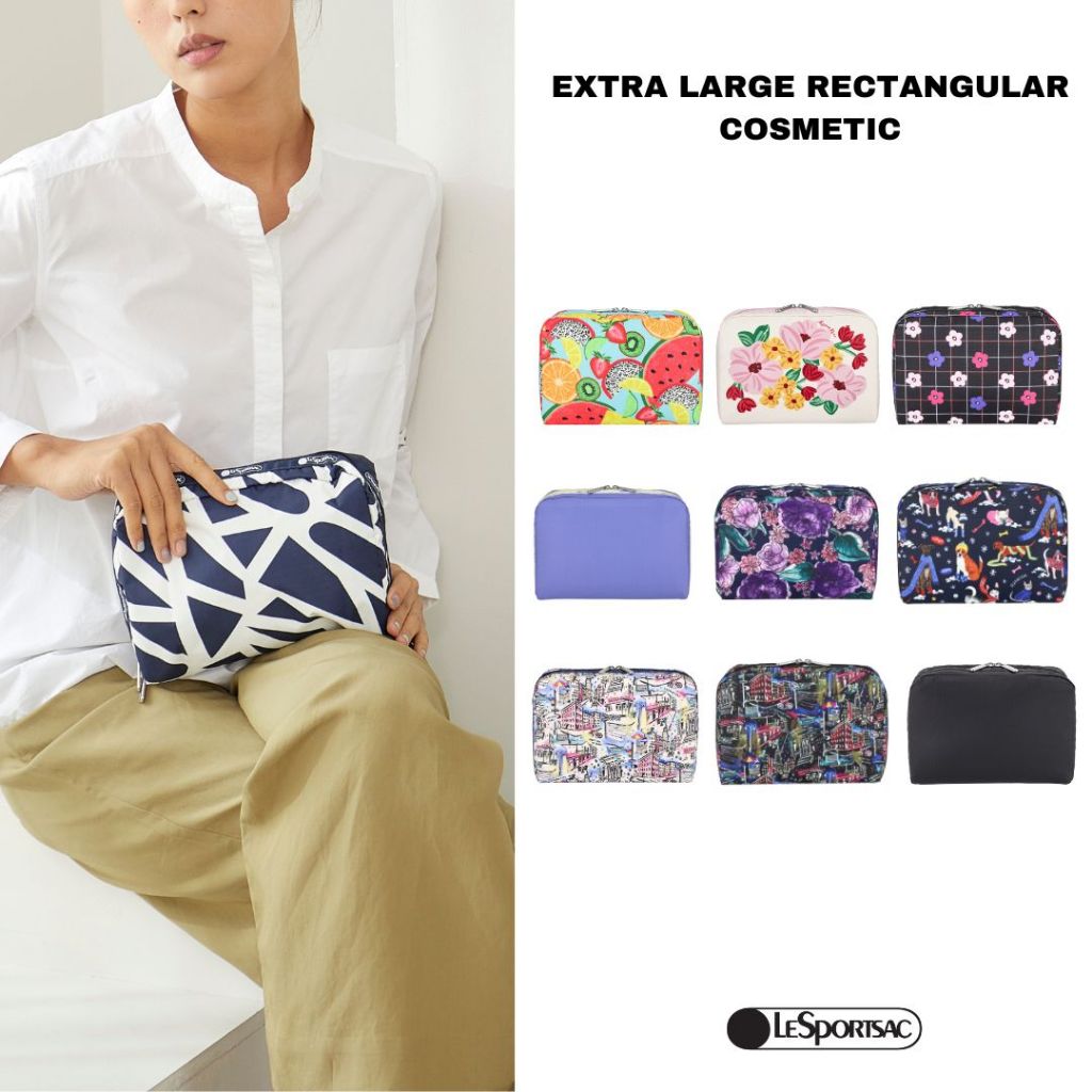 Lesportsac Extra Large Rectangular Cosmetic Bag กระเป๋าเครื่องสำอาง ...