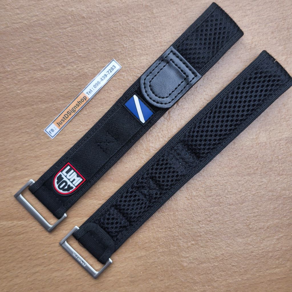 Luminox Velcro Strap สายตีนตุ๊กแก "ลายธงน้ำเงิน" ของแท้ มือ1 | Shopee ...