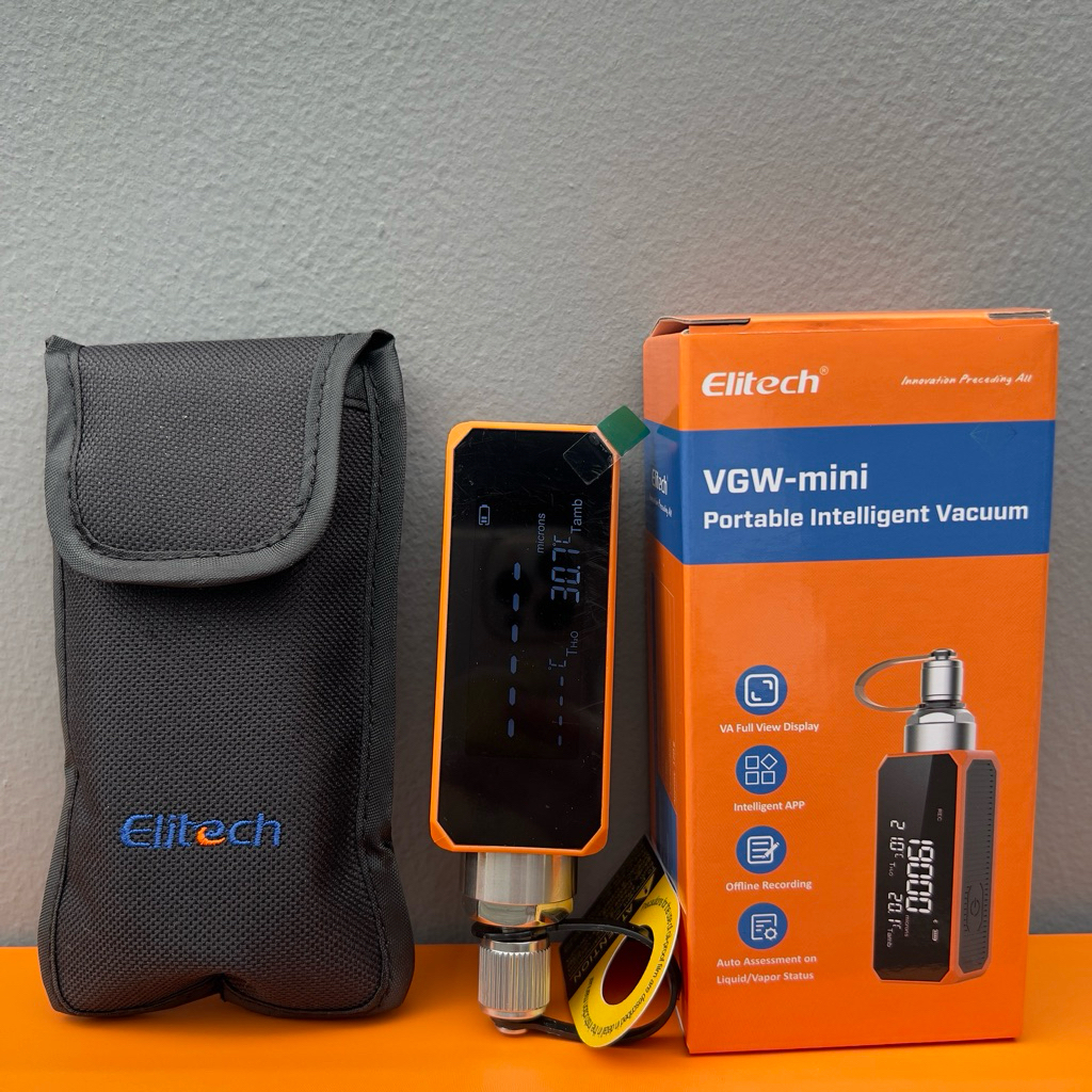 Elitech ไมครอนเกจ รุ่น VGW-MINI ต่อ Application ควบคุมผ่านมือถือ / Vacuum meter วัดค่า0 ...