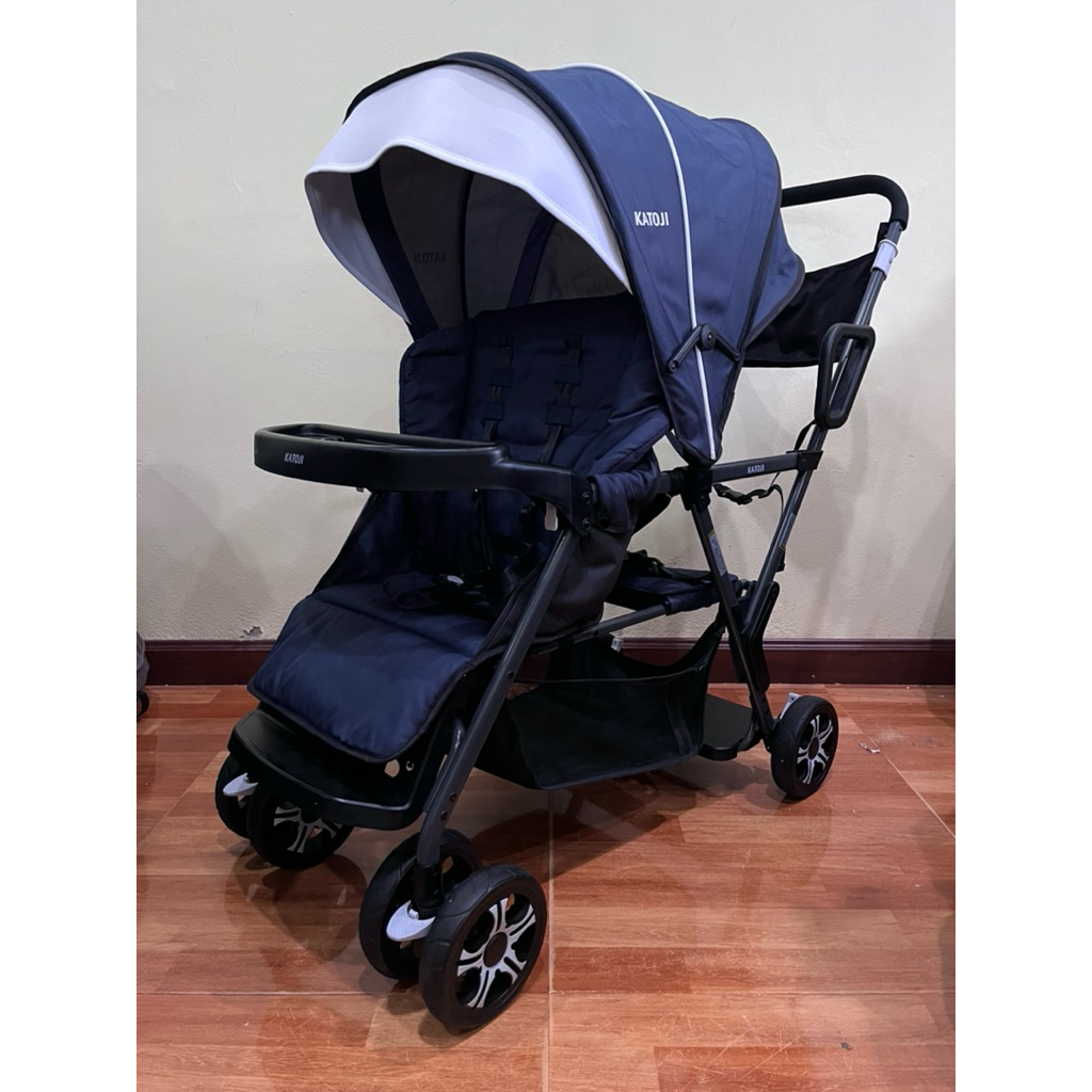 รถเข็นพี่น้อง katoji Two-Person Stroller รถเข็นเด็กแบรนด์ดังของประเทศ ...