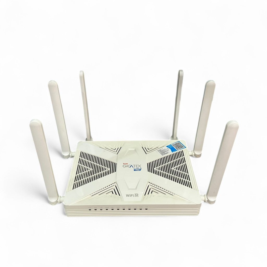 เราเตอร์ทรู True Gigatex Fiber Router WiFi6 T628L AX5400 มือสอง ...