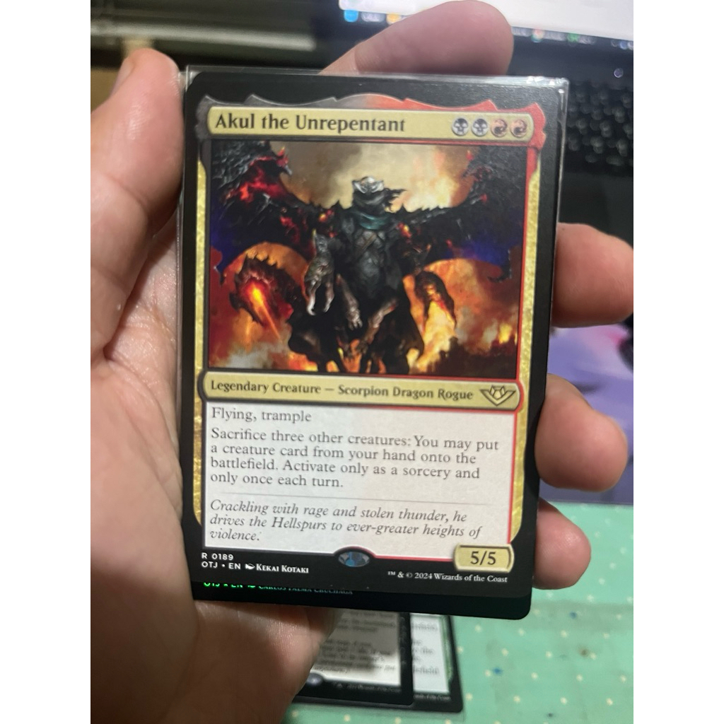 การ์ด MTG Akul the Unrepentant Multi Magic the Gathering EDH รุ่น OTJ ...