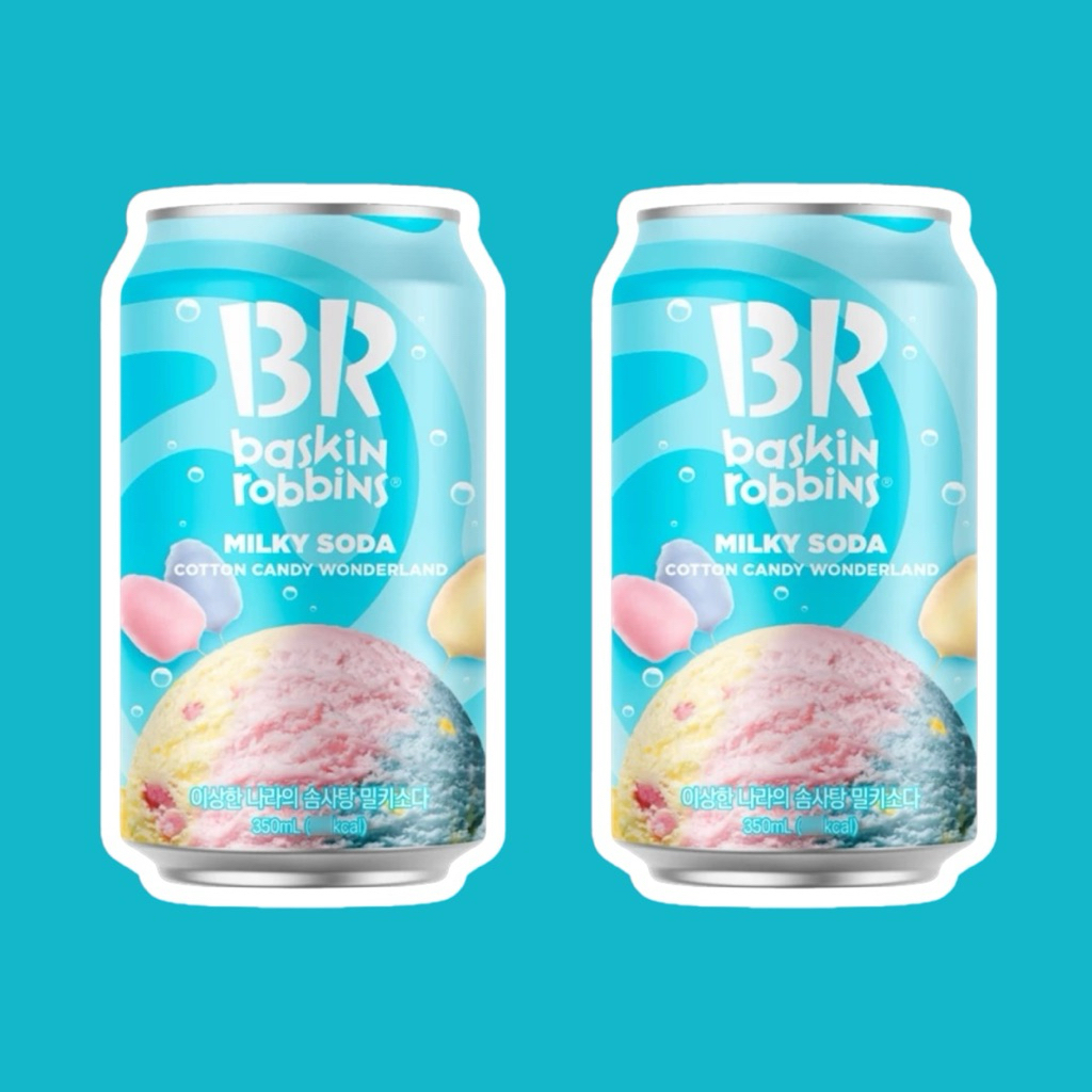 Baskin Robbins Cotton Candy Soda - 330ml | Shopee Thailand