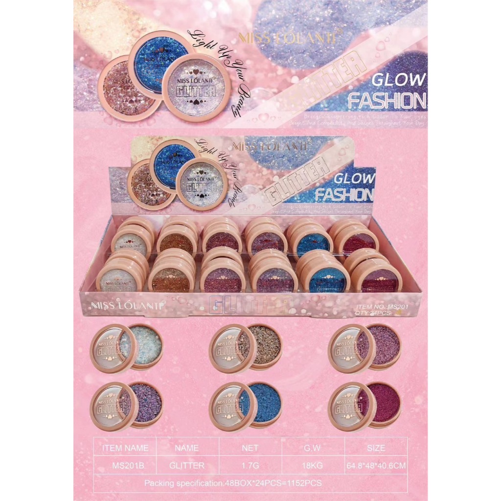 MS201B Miss Lolanti Glitter กากเพชรหลายสี ชิมเมอร์วิ้งๆ สำหรับ แต่งตา ...