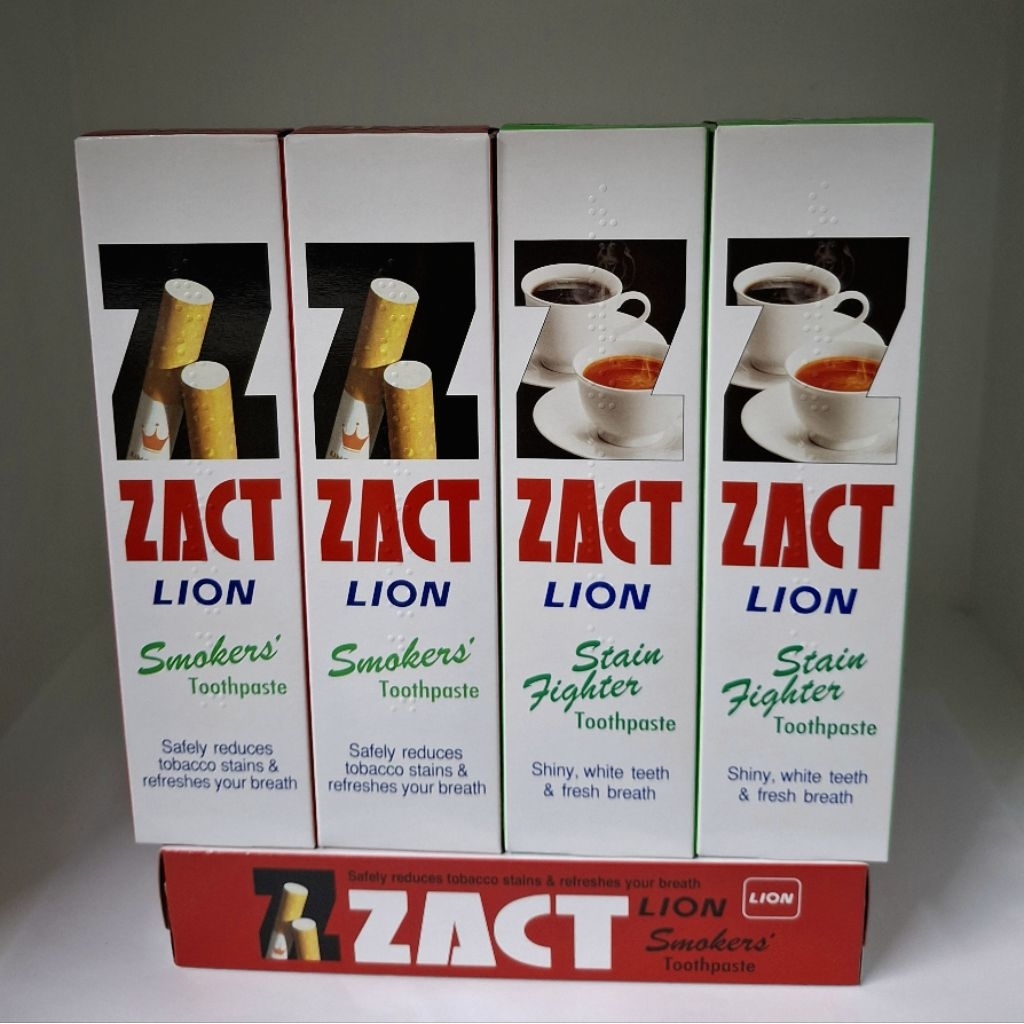 ZACT ยาสีฟันแซคท์ ไลอ้อน ยาสีฟันขจัดคราบ 160 กรัม | Shopee Thailand