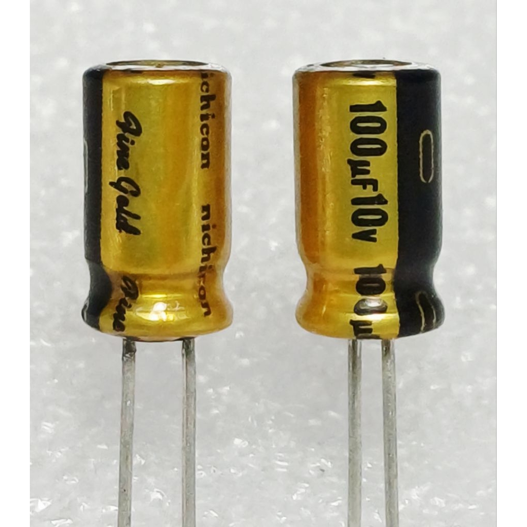 Nichicon Fine Gold FG 100uf 10v capacitor ตัวเก็บประจุ คาปาซิเตอร์ ...