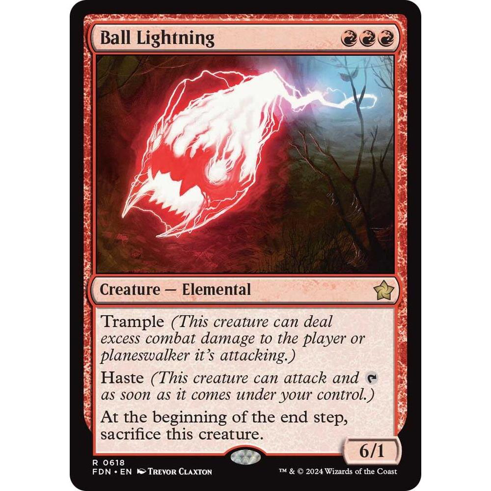 MTG : Ball Lightning - Foundations (FDN) | Shopee Thailand