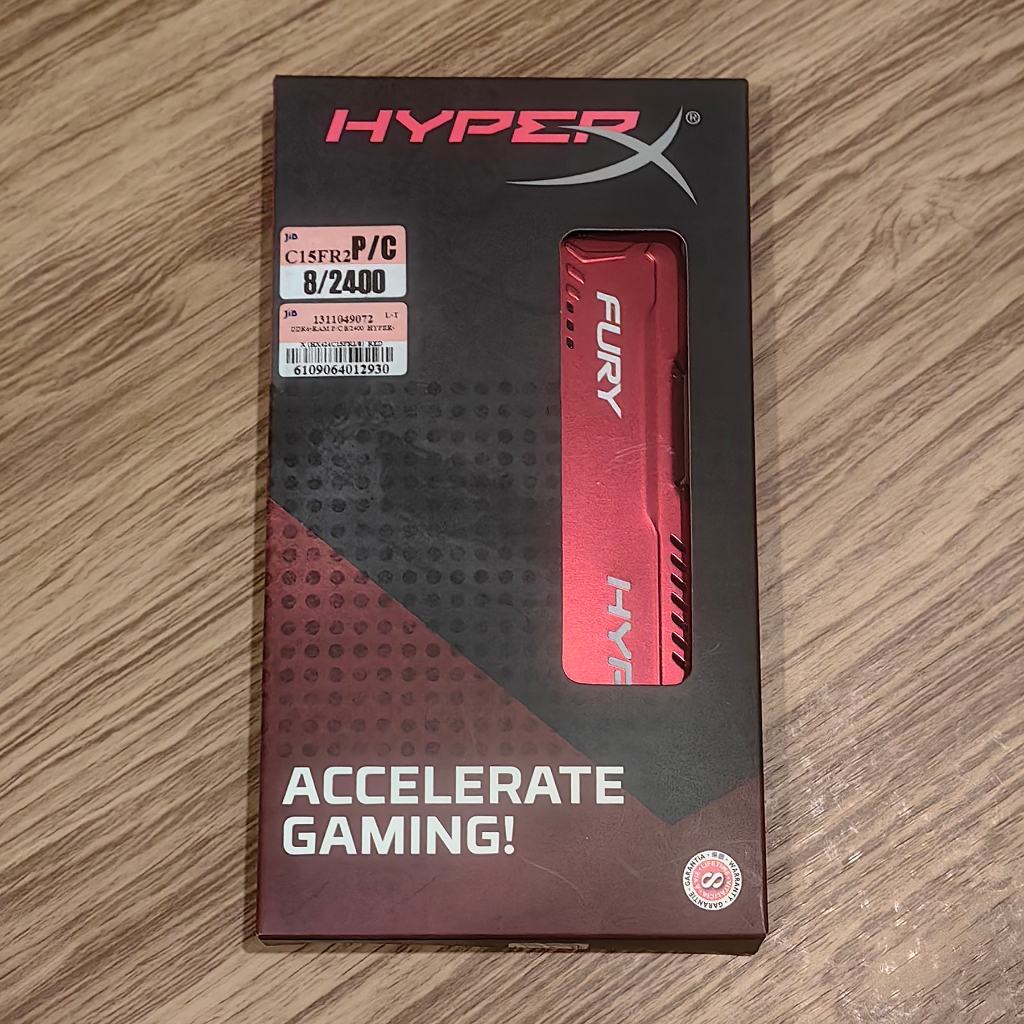 8GB (8GBx1) DDR4/2400 RAM PC (แรมพีซี) KINGSTON HyperX FURY RED ...