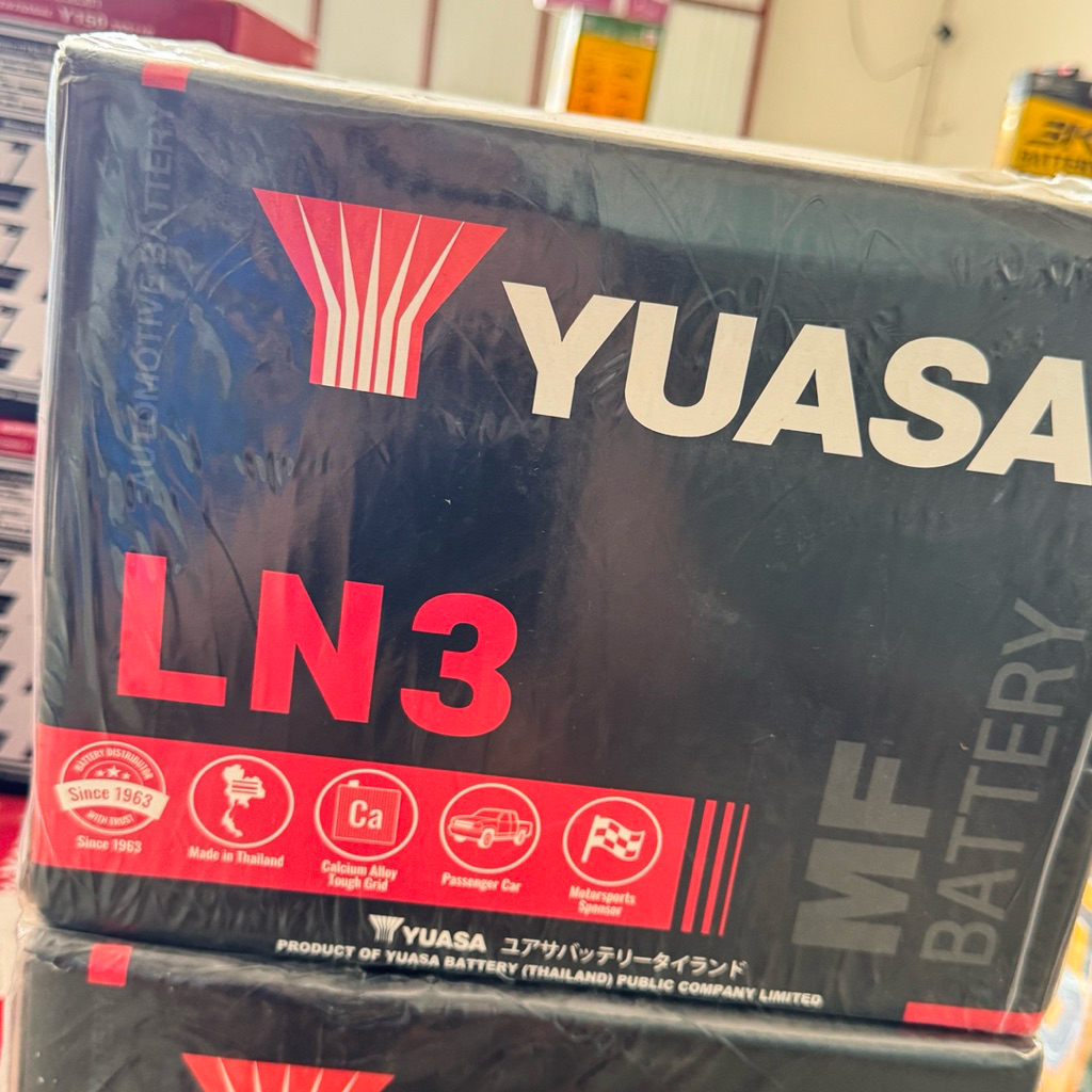 แบตเตอรี่รถยนต์ YUASA LN3 / LN3-MF แบตกึ่งแห้ง (พร้อมใช้งาน ไม่ต้องเติม ...