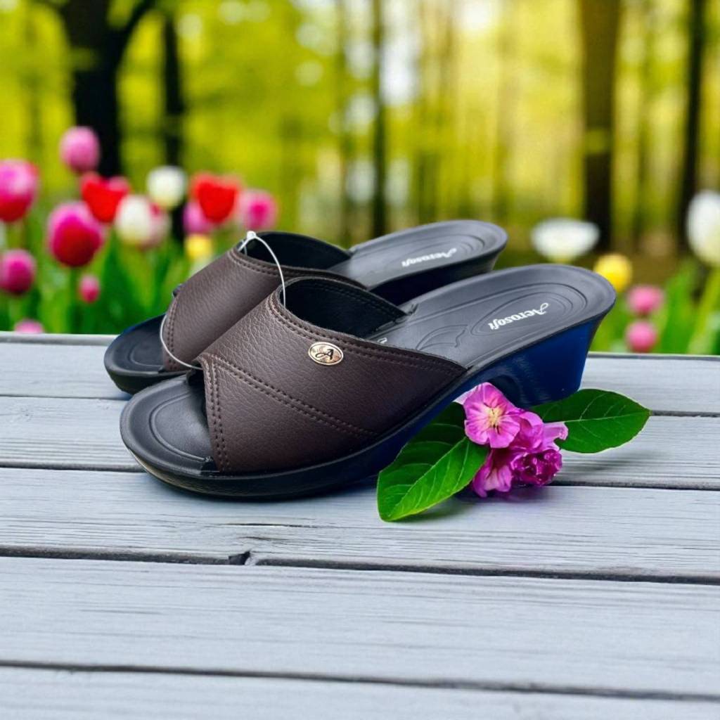 Aerosoft 3131 รองเท้าแตะสตรี มีส้น ยี่ห้อแอโร่ซอฟ Aerosoft รุ่น 3131 size 35-41 | Shopee Thailand