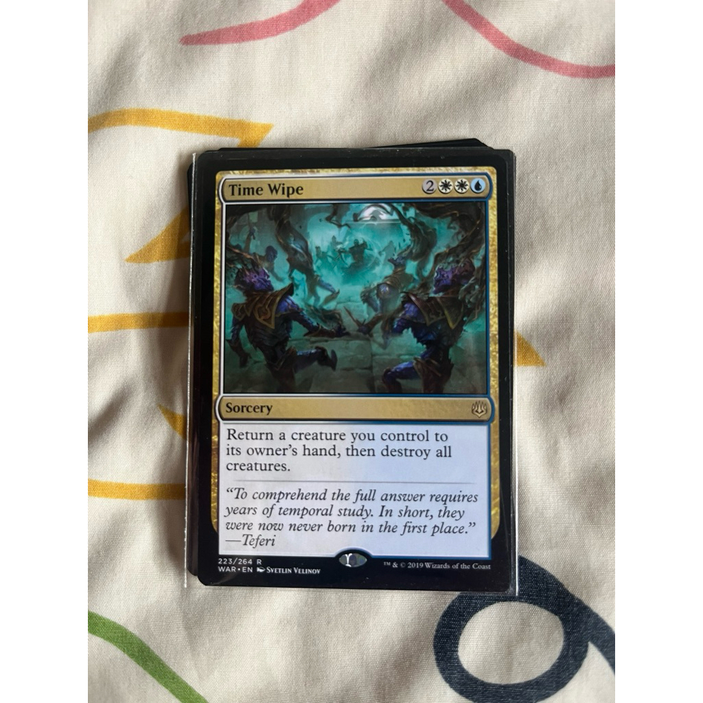 การ์ด MTG Time Wipe Multi Magic the Gathering EDH รุ่น WAR สภาพ Ex-Nm ...