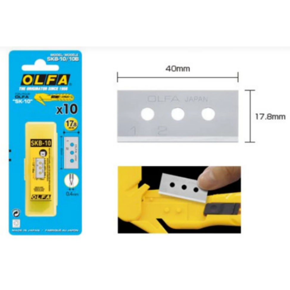ใบมีด OLFA รุ่น SKB-10/10B บรรจุ 10ใบ/แพ็ค | Shopee Thailand