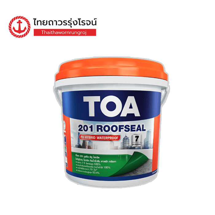 TOA 201 รูฟซีล สีกันน้ำรั่วซึมดาดฟ้า ทีโอเอ Roofseal 4.0Kg. |แกลลอน ...