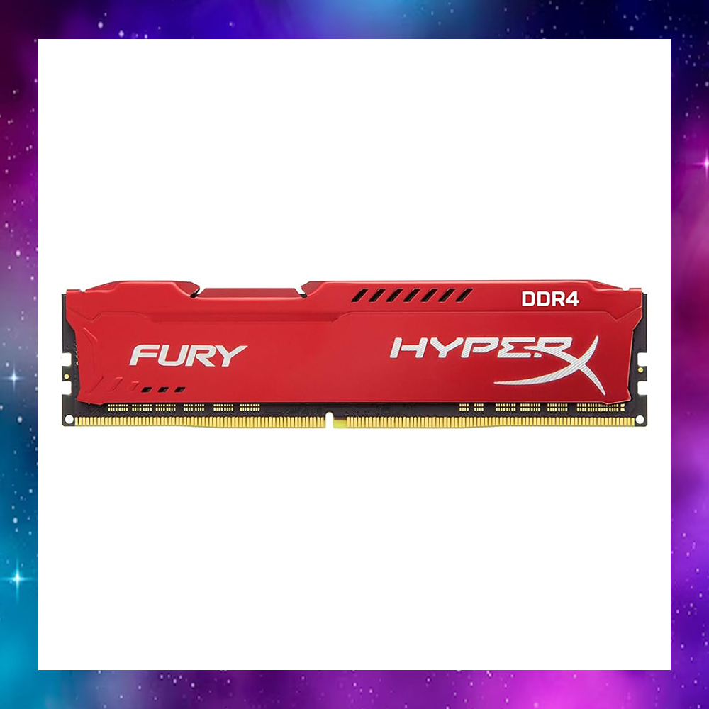 16GB (16GBx1) DDR4/2400 RAM PC (แรมพีซี) KINGSTON HyperX FURY RED (HX424C15FR/16) ใช้งานปกติ ...