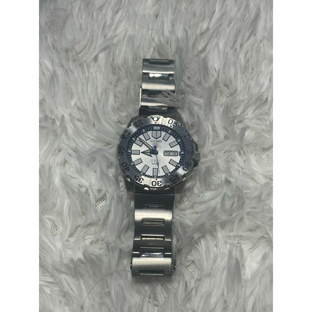 Seiko MINI MONSTER Automatic นาฬิกาข้อมือ รุ่น SRP481K1 - สีขาว ...