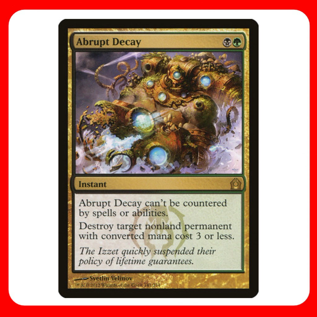 [MTG] Abrupt Decay [RTR] [MULTI] [RARE] [NORMAL] [ENG] (การ์ดเมจิค ...