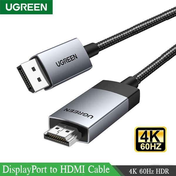 UGREEN DP119 DisplayPort to HDMI 1.5M Cable 4K 60Hz HDR Active DP 1.2 to HDMI 2.0 รุ่น15574 ...