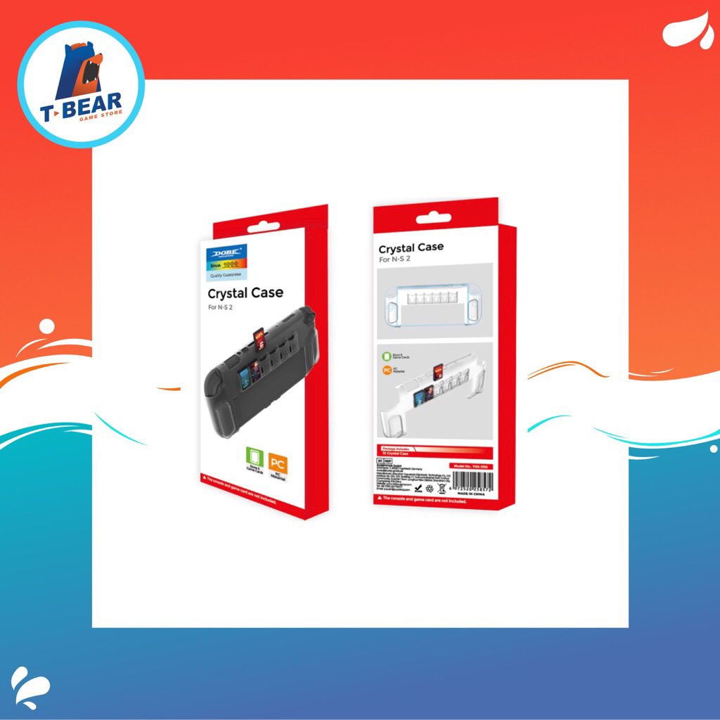 Crystal Case Nintendo Switch 2 DOBE เคสใส ใส่แผ่นเกมได้ | Shopee Thailand