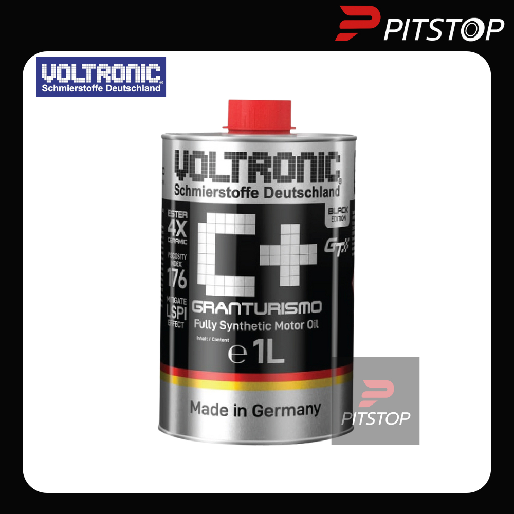 VOLTRONIC C+ BLACK 1L น้ำมันเครื่องสังเคราะห์แท้ 100% สำหรับเบนซินและ ...