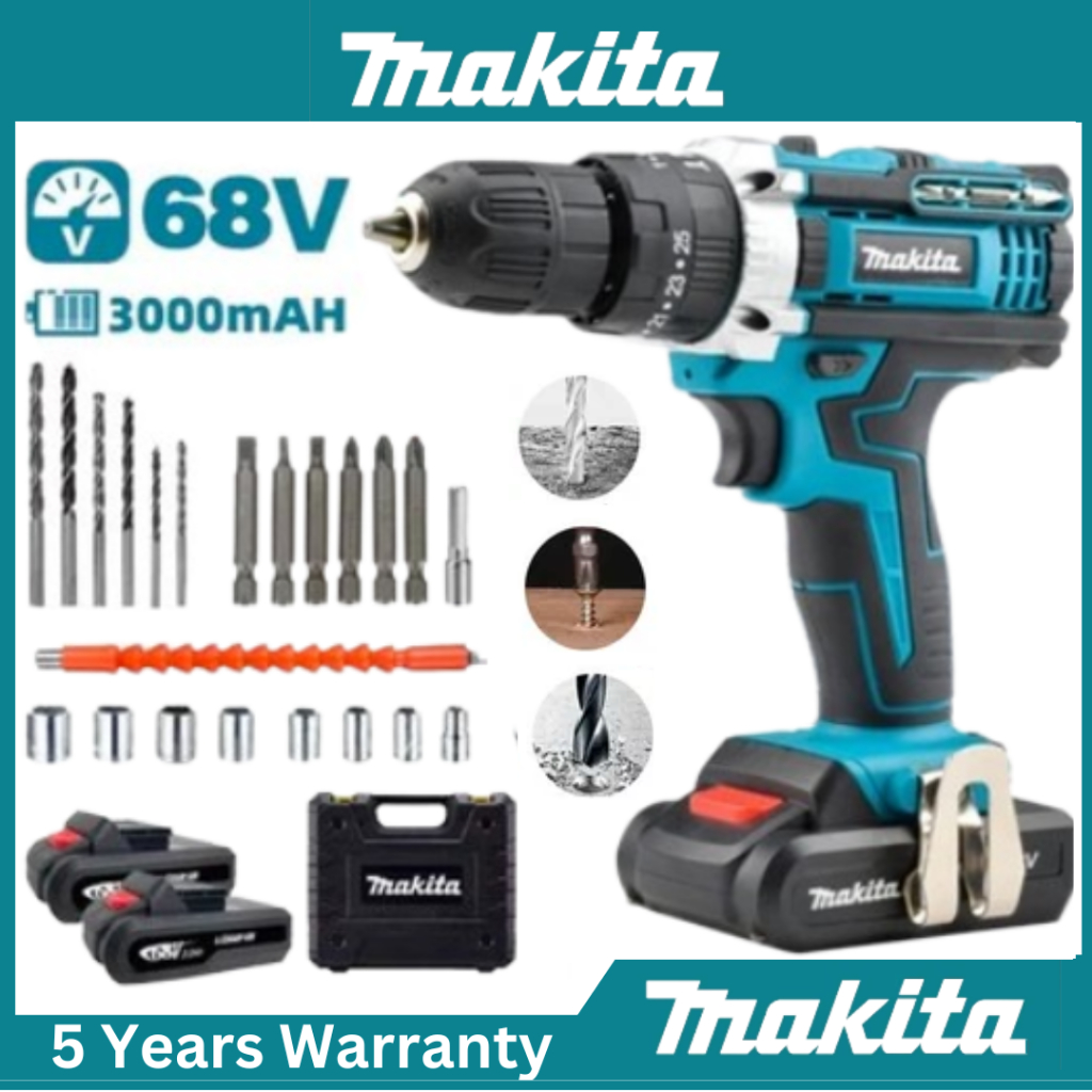 MAKITA สว่านไร้สาย สว่าน 3 ระบบ 299V มีระบบกระแทก มีระบบกระแทก Cordless Impact Drill สว่านกระแทก ...