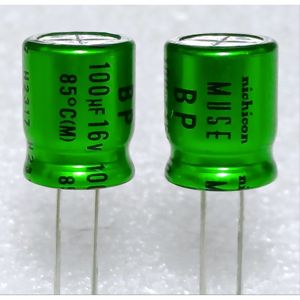 Nichicon MUSE ES BP 100uf 16v Bipolar Capacitor bipolar bp คาปาซิเตอร์ ตัวเก็บประจุ ไบโพลาร์ ไบโ ...