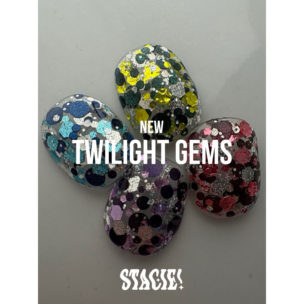 (NEW) STACIE! ‘Twilight Gems’ (set4) กลิตเตอร์แห้ง สเตซี่! | Shopee ...