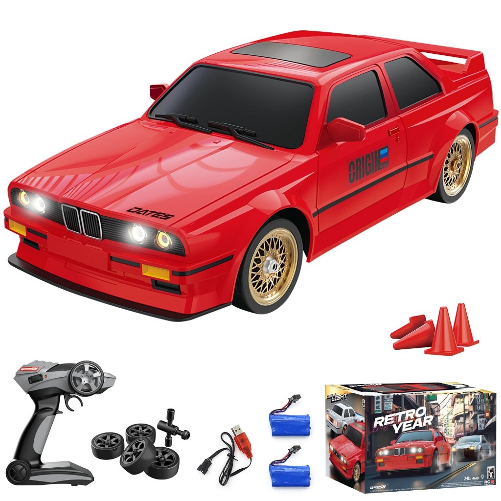 รถบังคับคลาสสิค DC777A 1:16 Classic Retro Drift car 30 km/h RC 2.4Ghz ...
