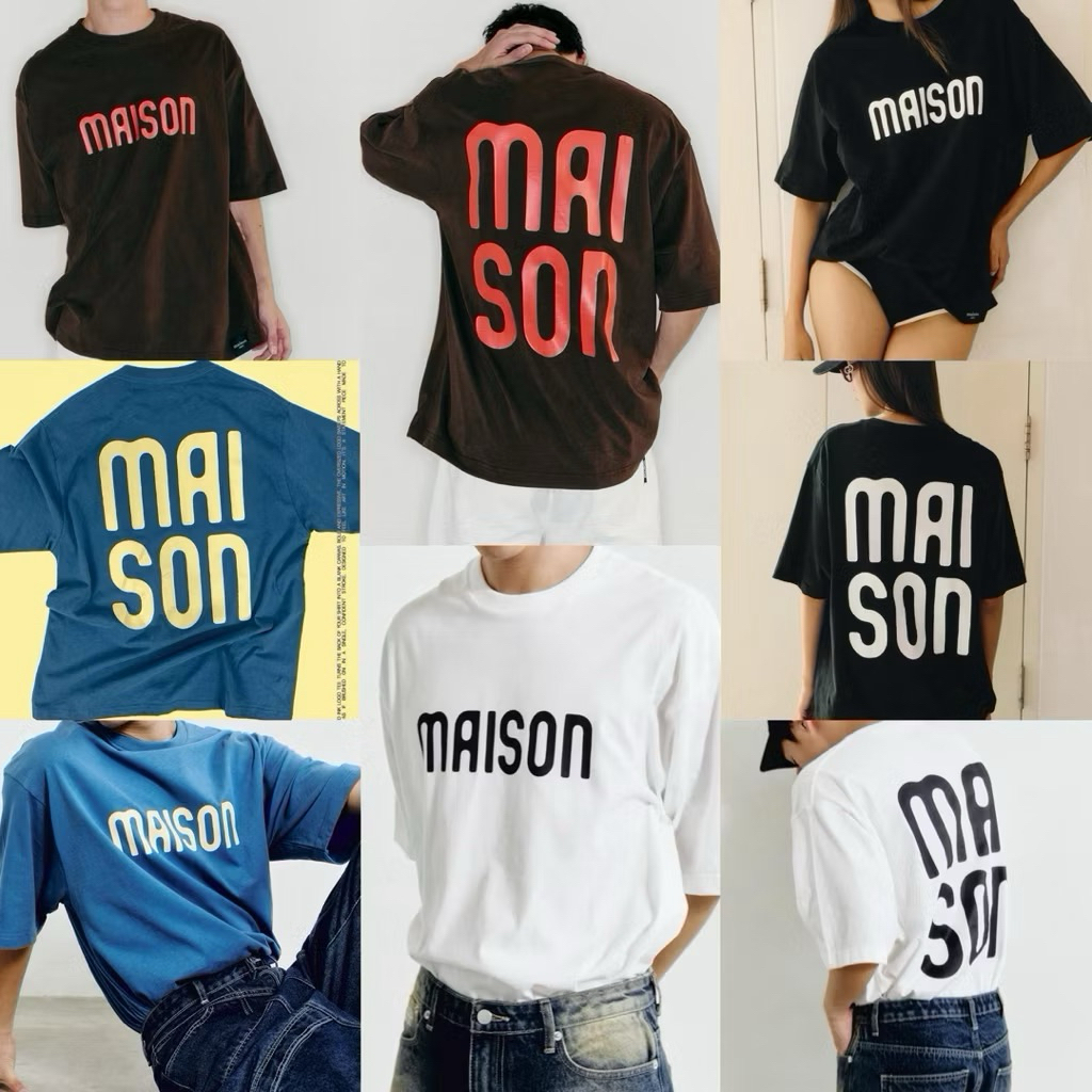 Maison KEEPS | The Oversized Ink Logo Tee | เสื้อยืด ทรง oversized ผ้านุ่มพิเศษ | มีให้เลือก 2 ...